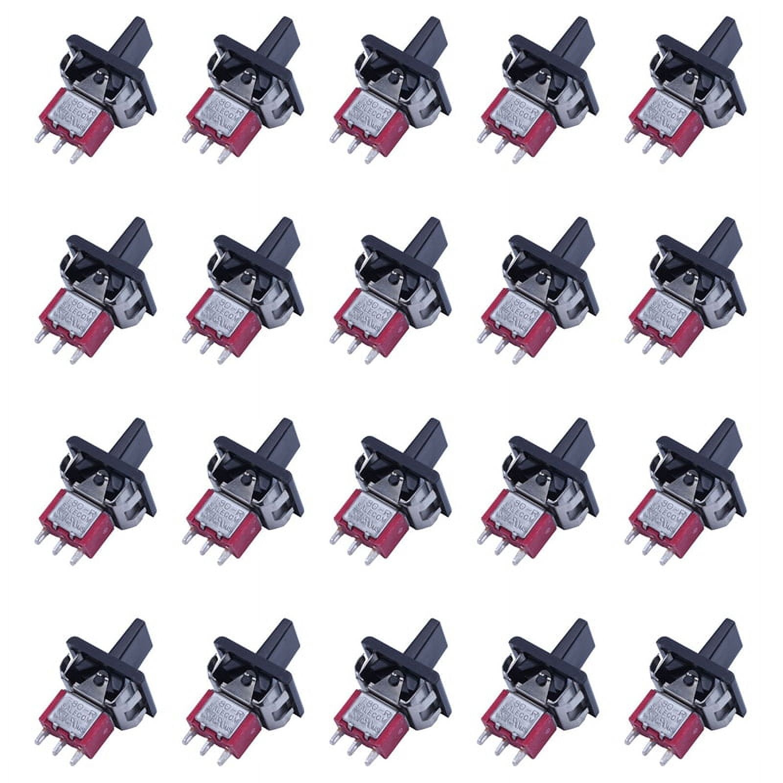 20X AC 250V/3A 125V/5A Momentary SPDT 3 Positions Toggle Switch T80-R ...