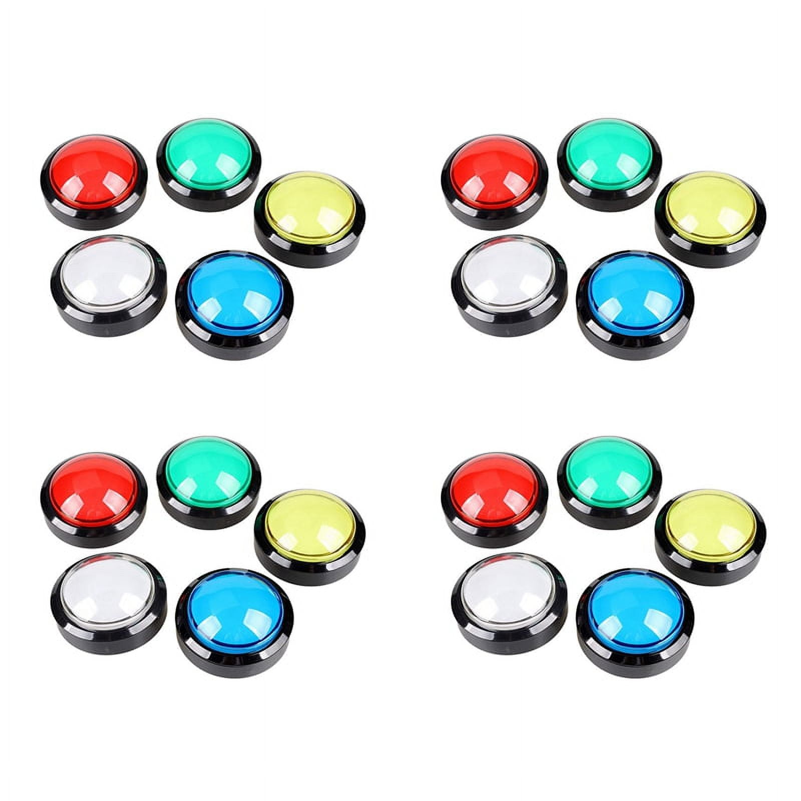 20X Arcade Buttons 60mm Dome 2.36 Inch LED Push Button with Micro-Switch for Arcade Machine ...