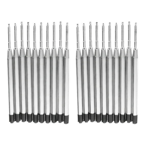20X Black Ballpoint Pen Ink Refills Fine Point Medium Common for Style ...