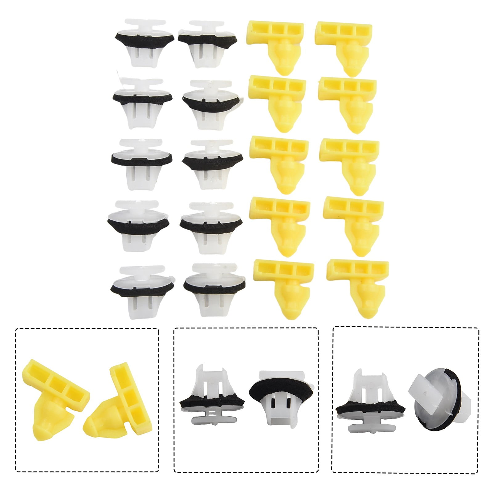 20X Car Wheel Arch Trim Clips Front Rear Wing Moulding Clips For Nissan ...