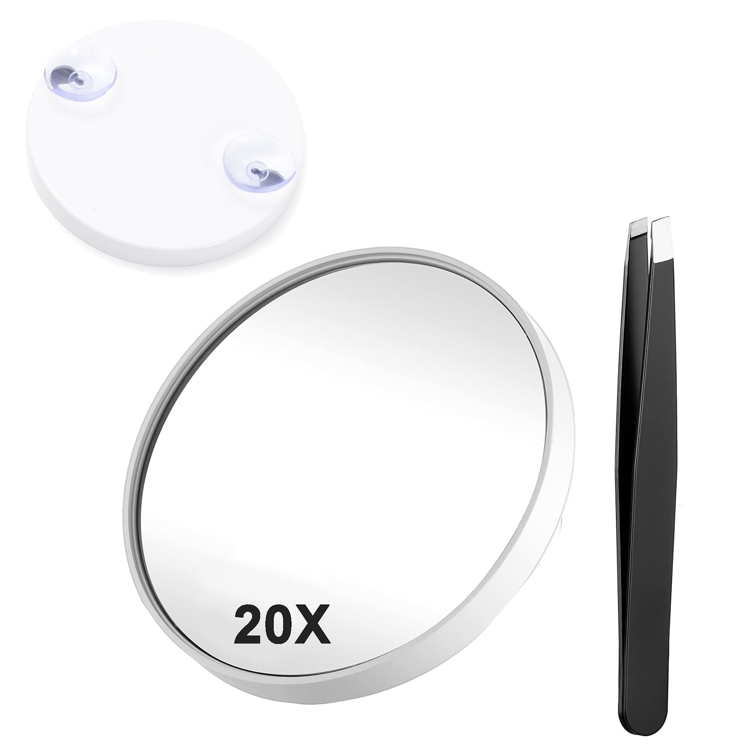 20X Magnifying Mirror, Small Magnifying Mirror with Suction Cup and ...