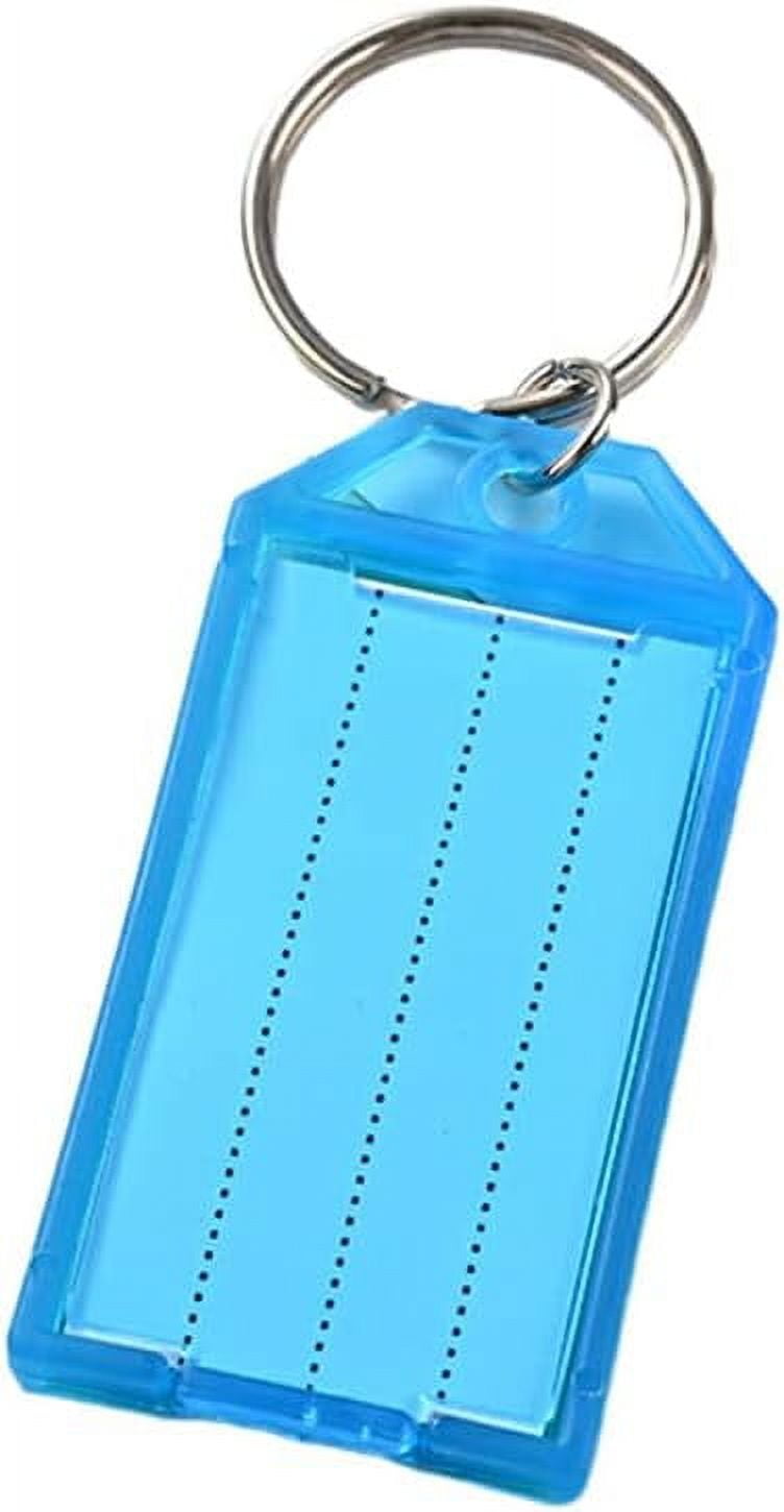 20X Plastic Key Tags Labels Classification Keychain DIY Numbered Names ...