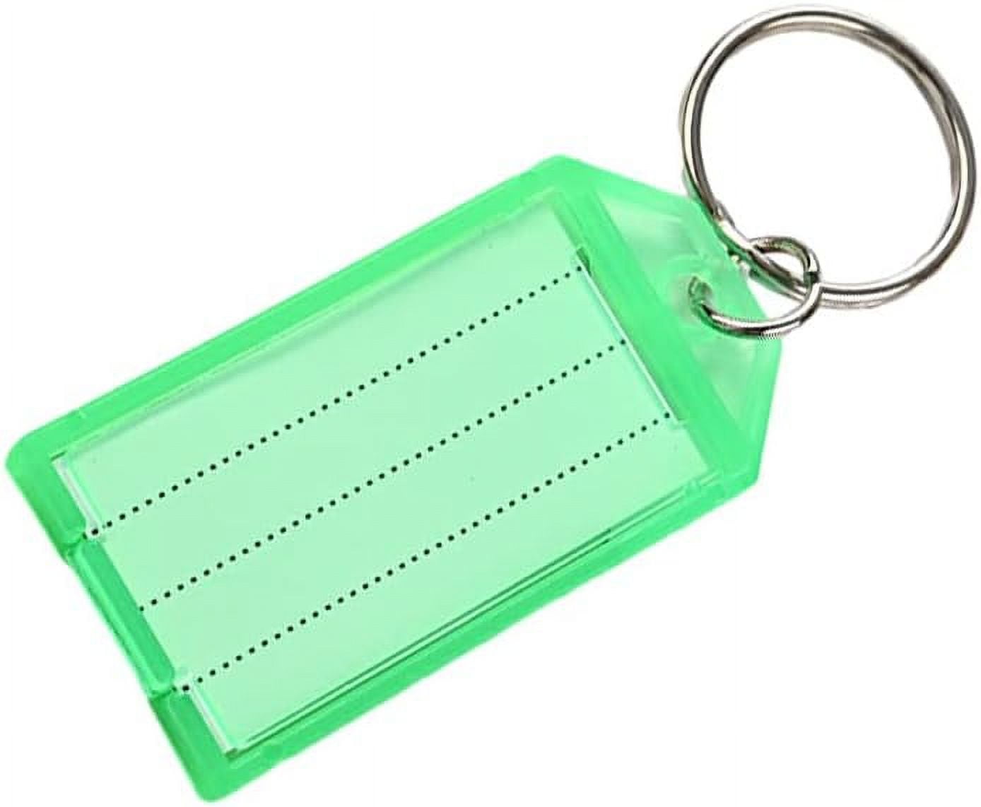 20X Plastic Key Tags Labels Classification Keychain DIY Numbered Names ...