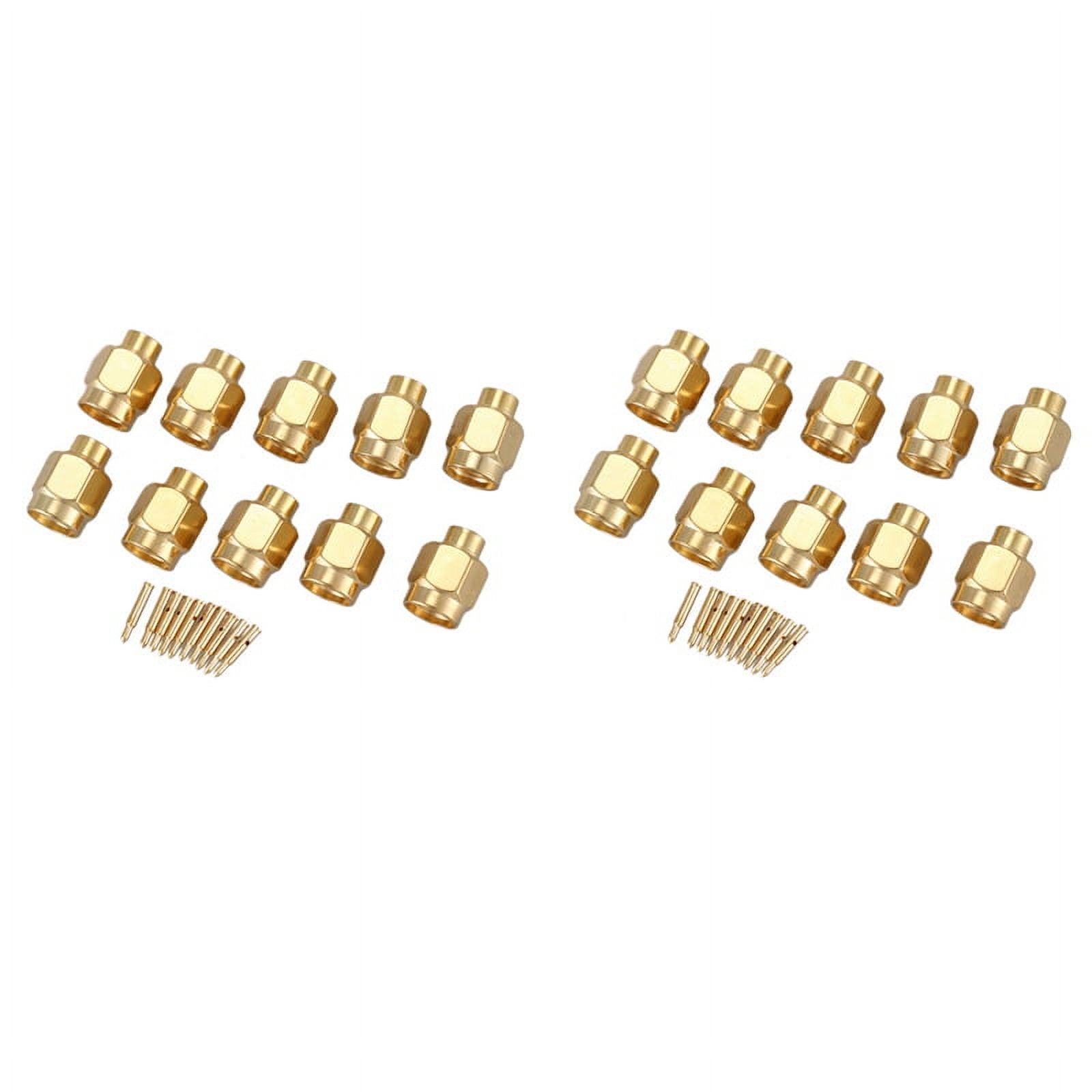 20X SMA Male Plug Solder RF Coax Connector for Semi-Rigid RG402 0.141 ...