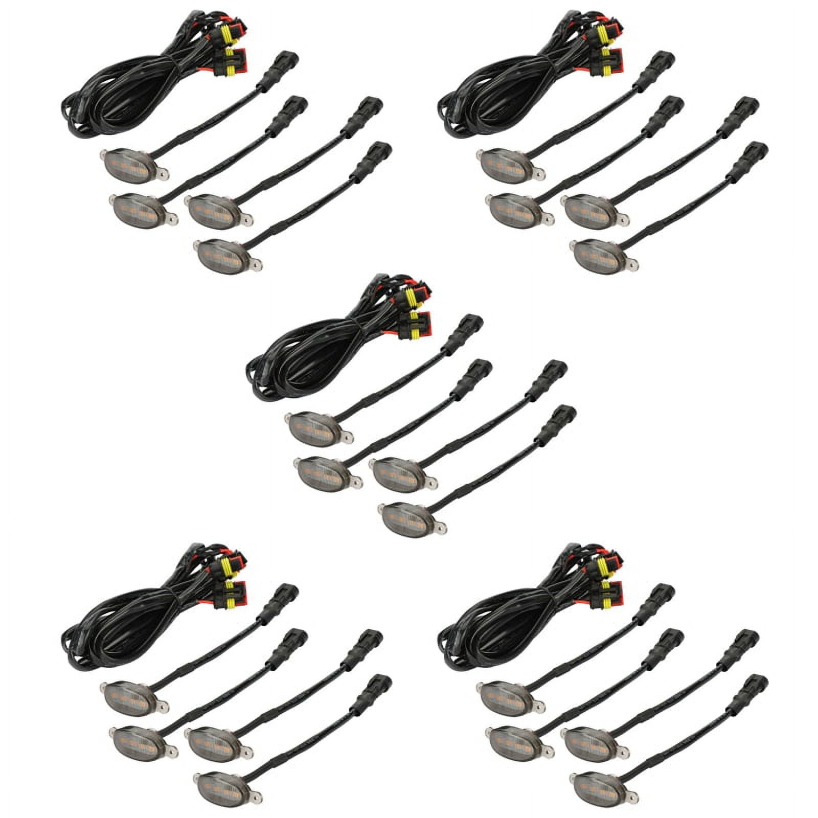 20X Style Smoked Lens Amber LED Front Grille Running Lights for 2009 ...