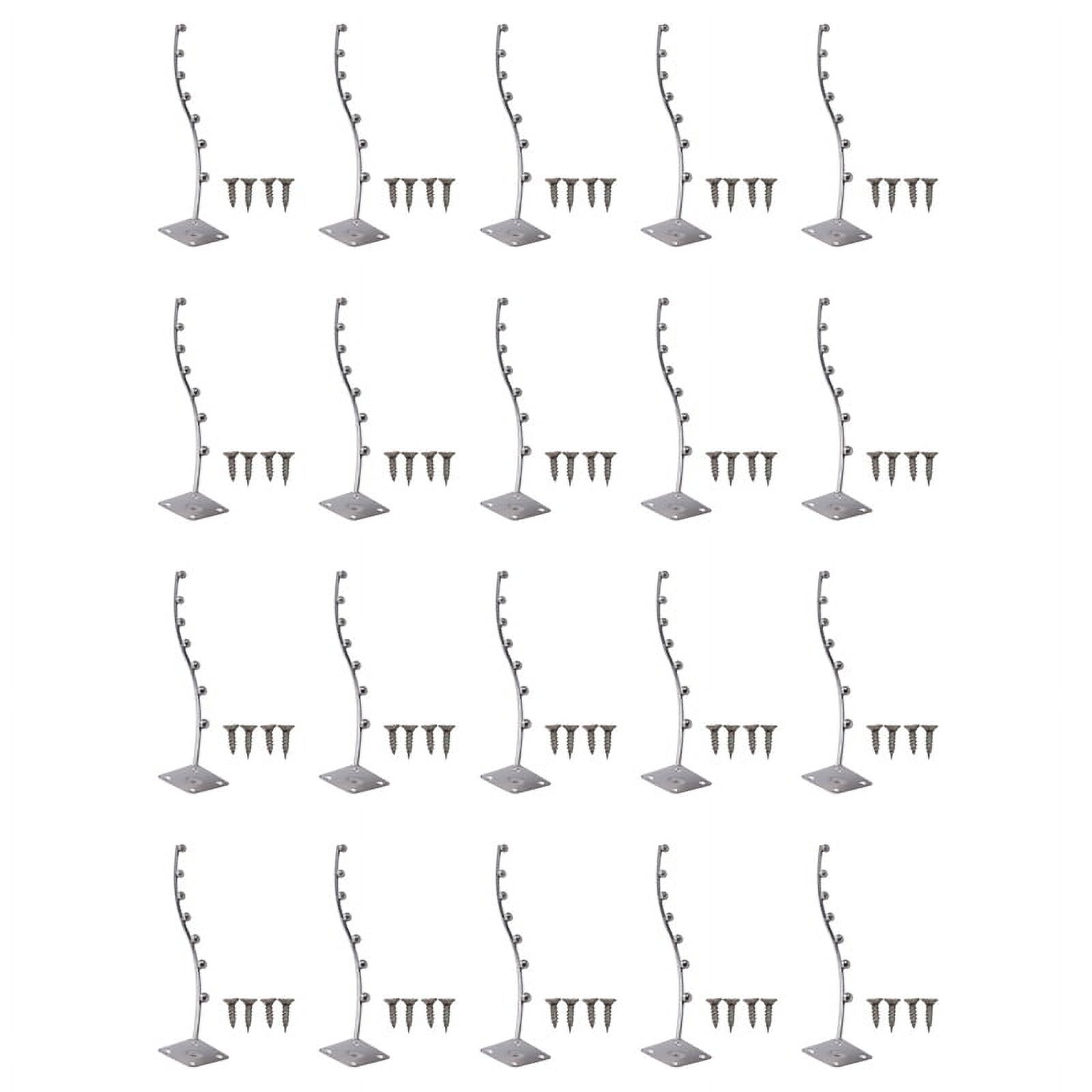 20X Wall Mount Waved Waterfall Hanger Rack 7 Beads Garment Display ...