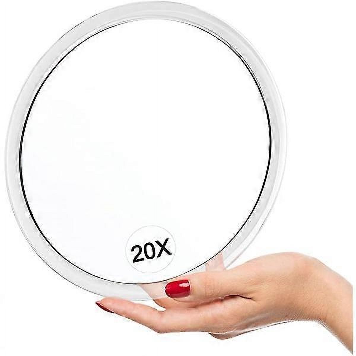 20X magnifying mirror with suction cups (16.2 cm) - Walmart.com