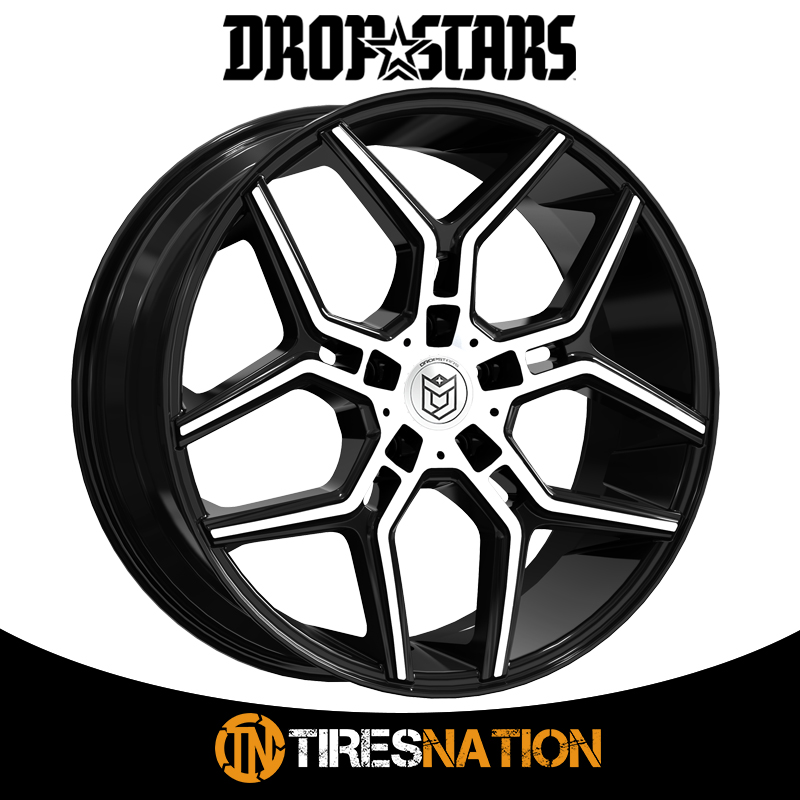 20X10 Dropstars 651MB Black Wheel Rim +40 5X120 Qty 1 - Walmart.com