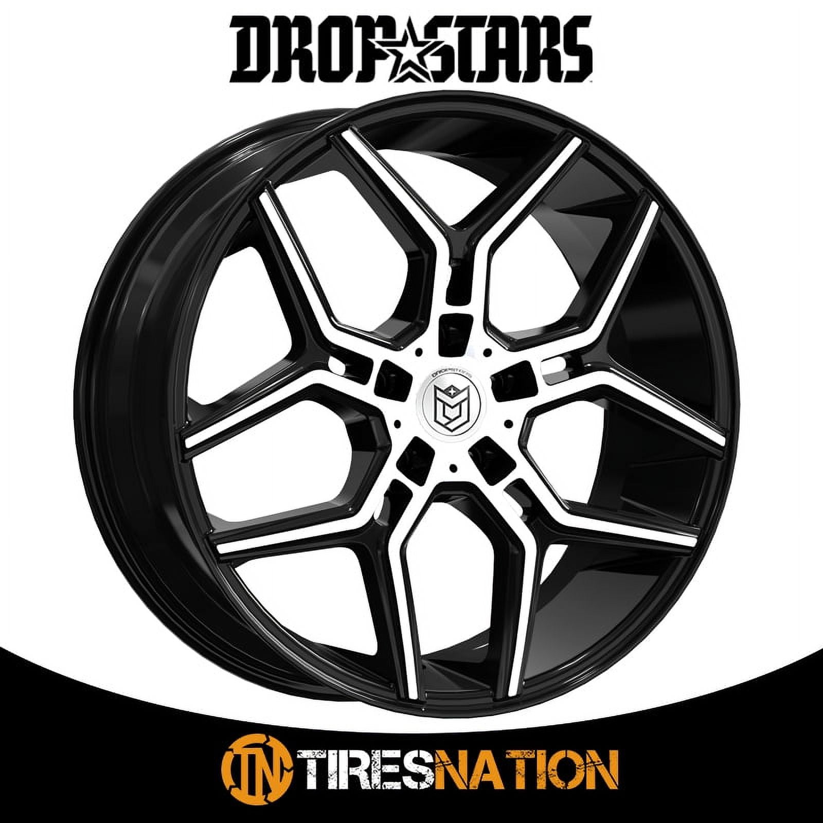 20X10 Dropstars 651MB Black Wheel Rim +40 5X120 Qty 1 - Walmart.com
