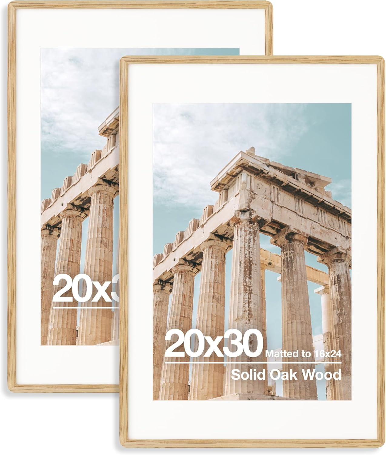 20X30 Poster Frame | Solid Oak Wood 30X20 Picture Frame | 20X30 Picture ...