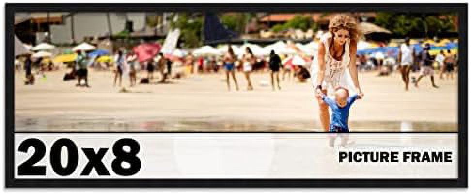 20X8 Frame Black Picture Frame - Complete Modern Photo Frame Includes ...