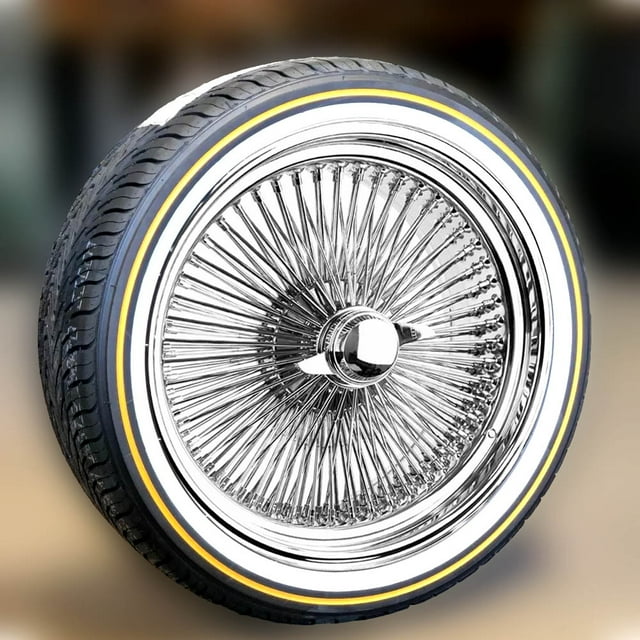 Vogue 20X8 Standard Chrome 150 Spoke Wheel with All Season Tires (P245 ...