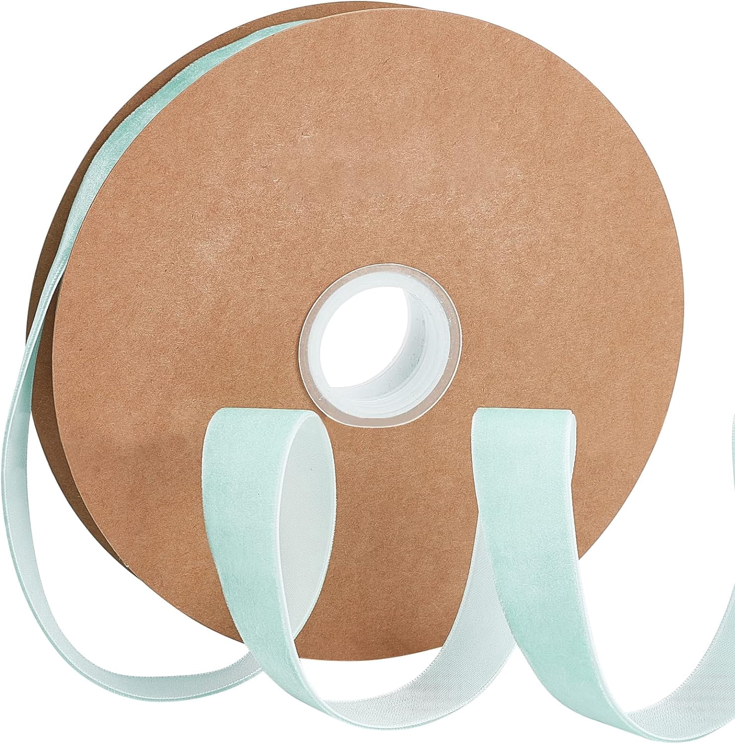 20Yard × 1 Inch Velvet Ribbon Single Side Satin Ribbon Roll Gift ...