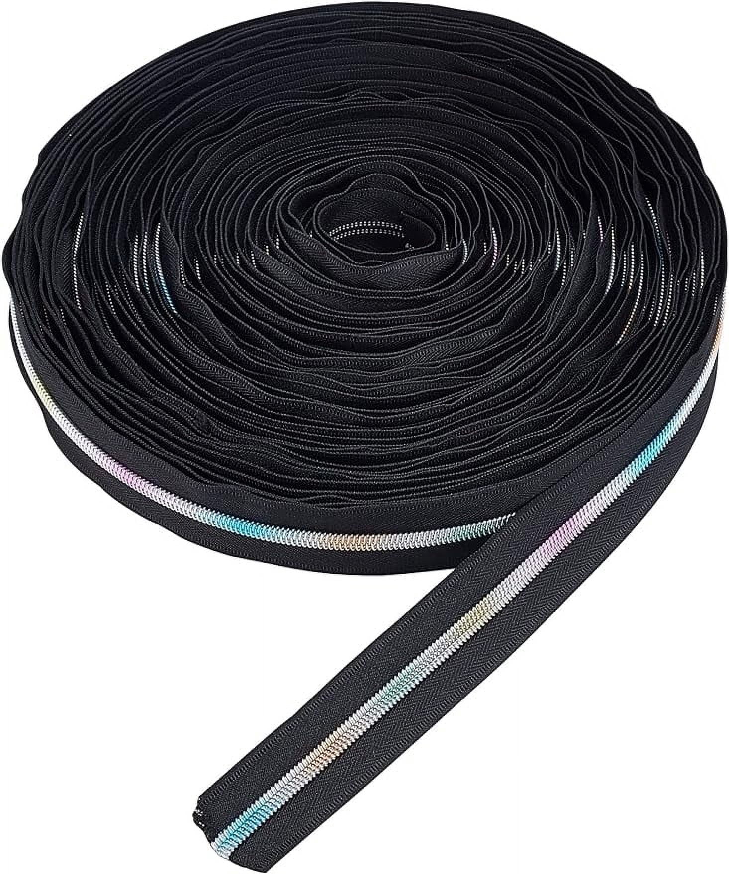 20Yard #5 Closed-end Zipper with Colorful Plastic Zipper Teeth and ...