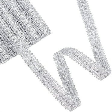 9.3Yds 1.4inch Purple Beaded Paillette Sewing Lace Trim Gold Fringe ...