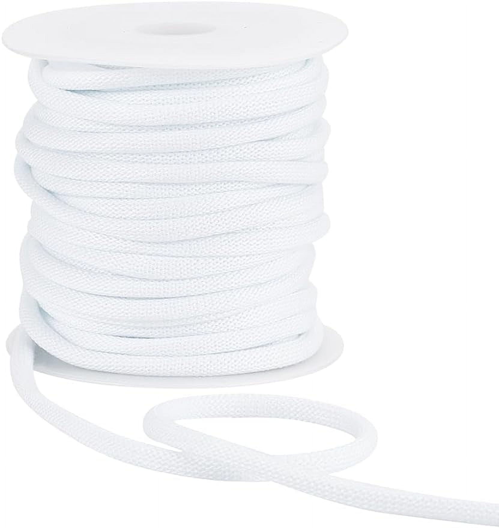 20Yards White Hoodie String Replacement 6mm Round Polyester Cotton ...
