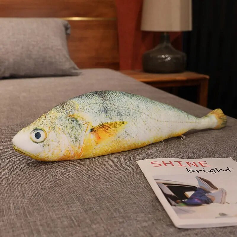 20cm-180cm Simulation Bass Yellow Croaker Plush Toy Stuffed Cartoon ...