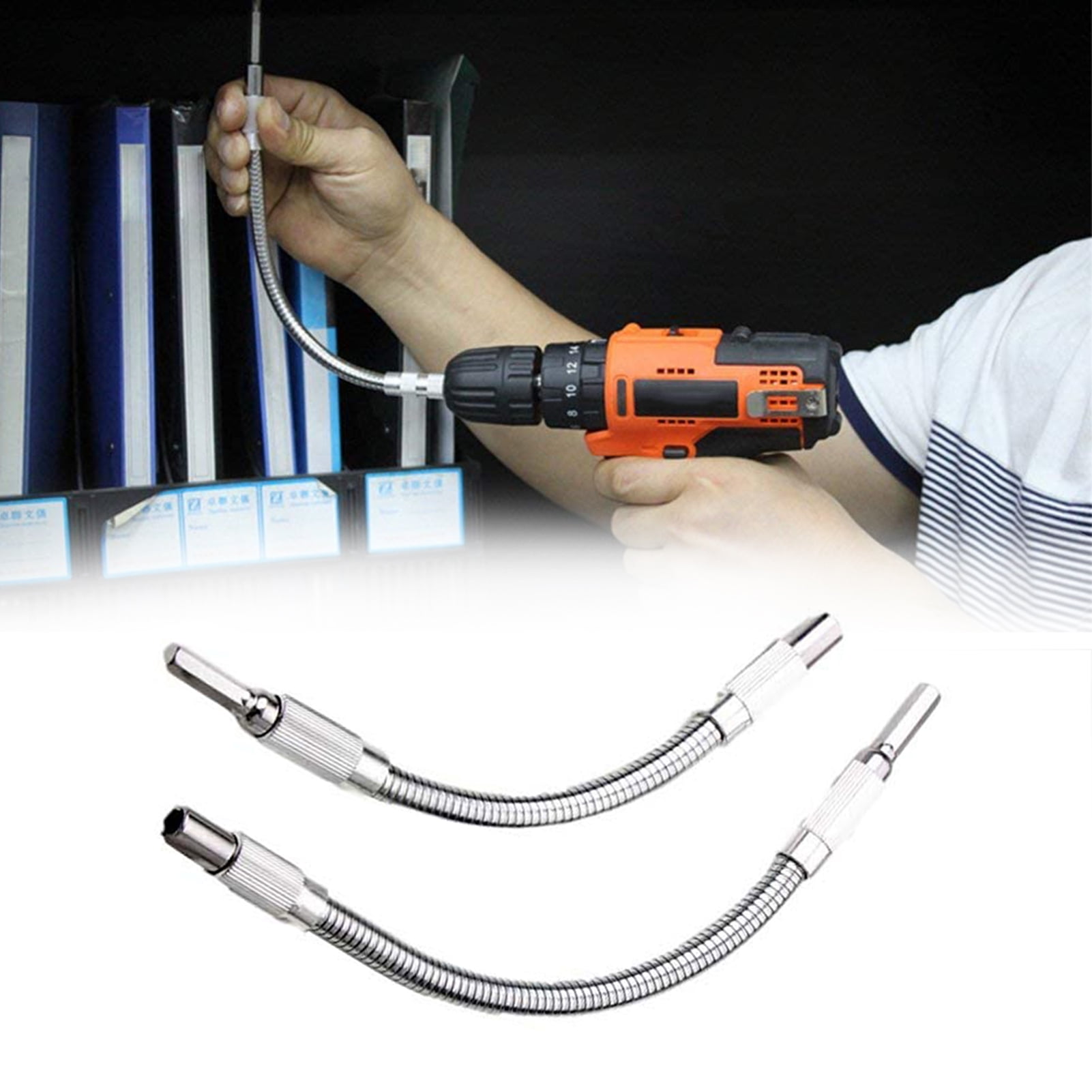20cm/25cm/30cm Flexible Shaft Extension Drill Bit Holder for Screwdrivers Enhance Your Reach ...