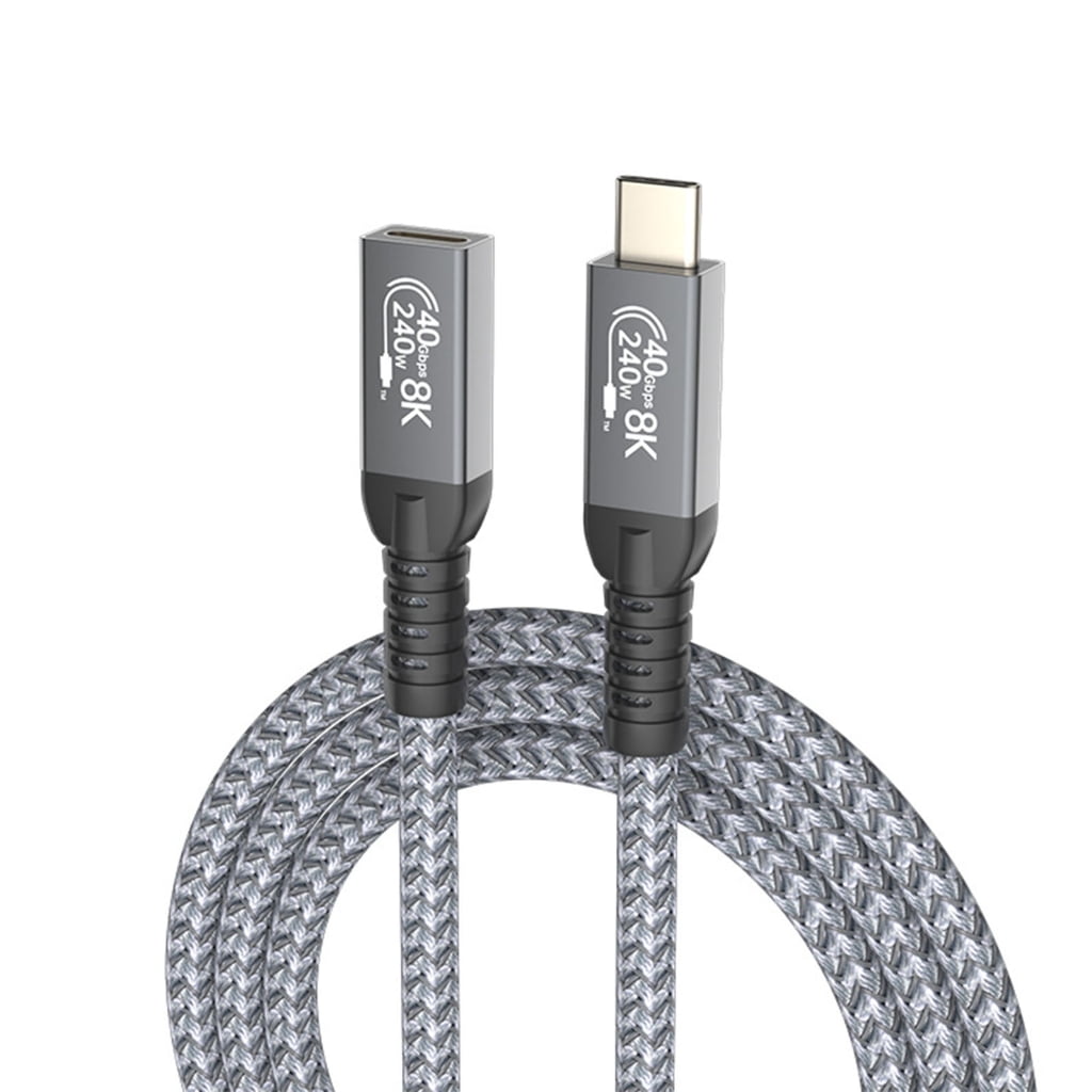 20cm/7.87" Type C Data Cable 40Gbps Transfer 240W Power Delivery 8K ...