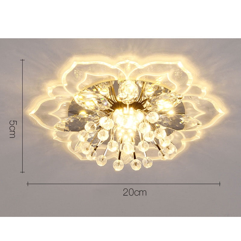 20cm 9W Modern Crystal LED Ceiling Light Fixture Hallway Pendant Lamp ...