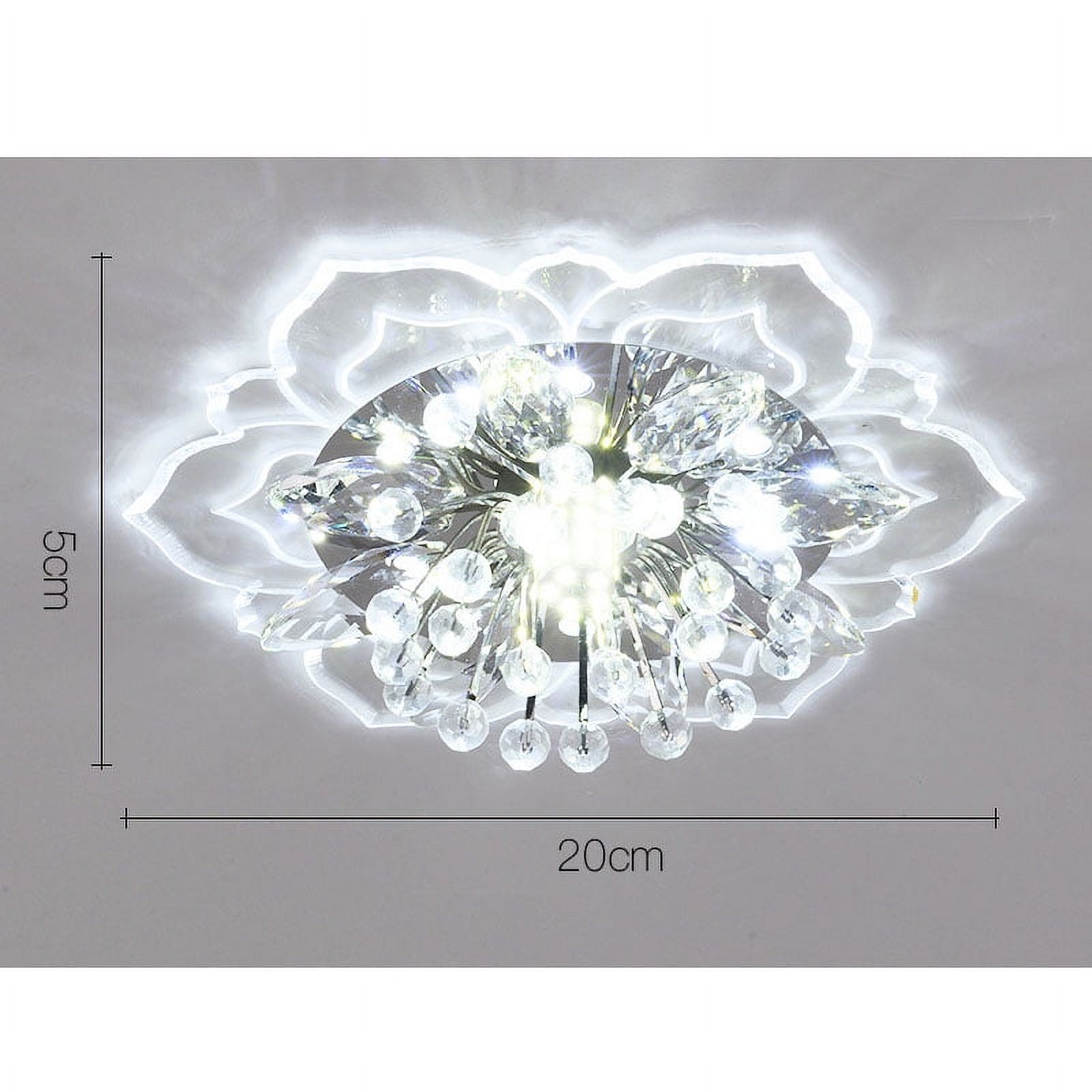 20cm 9W Modern Crystal LED Ceiling Light Fixture Hallway Pendant Lamp ...