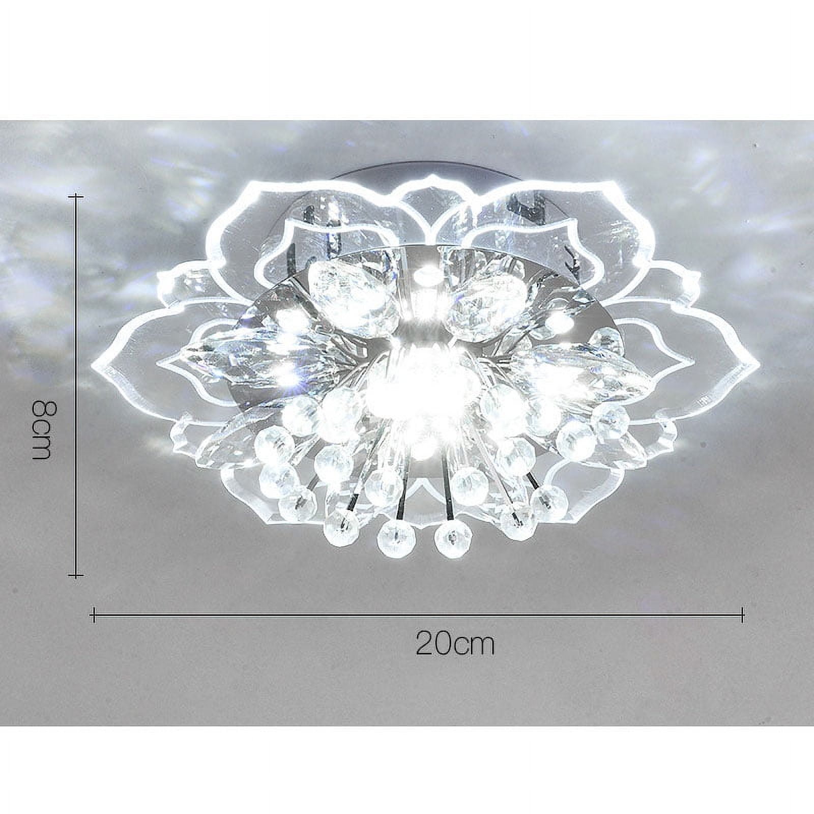 20cm 9W Modern Crystal LED Ceiling Light Fixture Hallway Pendant Lamp ...