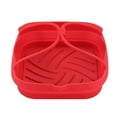 20cm Air Fryer Silicone Basket Tray Pot With Handle 8inch Square ...