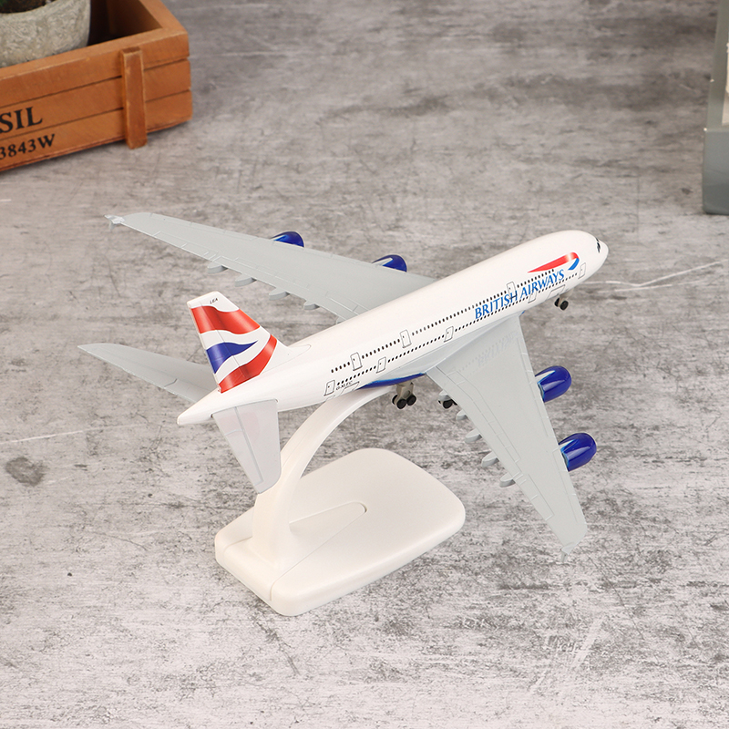 20cm Alloy Metal UK Air British Airways AIRBUS 380 A380 Airlines ...