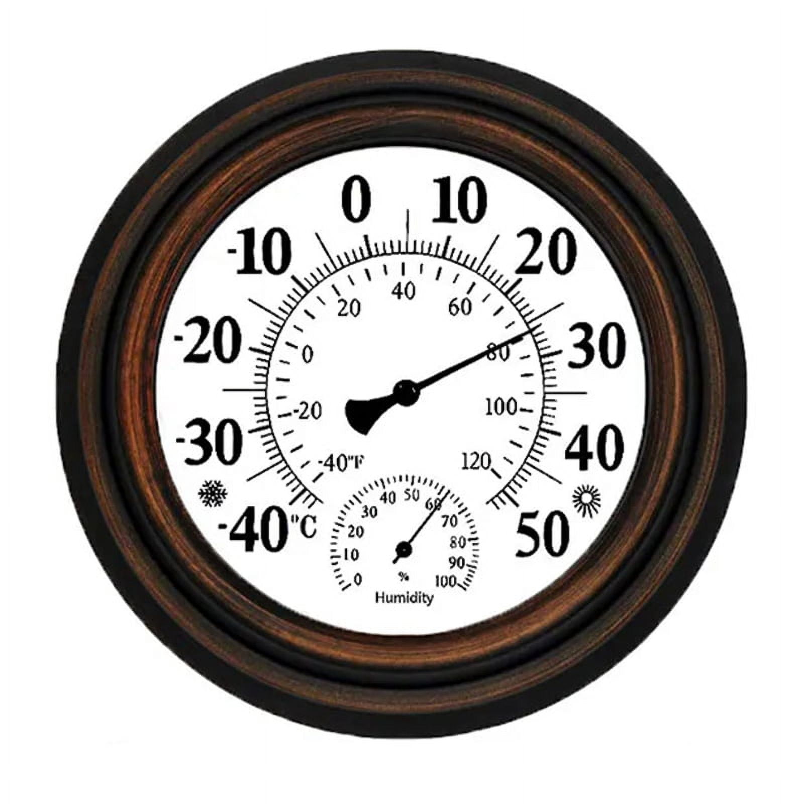 20cm Antique Indoor Outdoor Thermometer Hygrometer Temperature Humidity ...