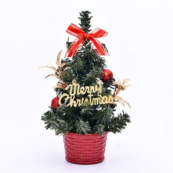 20cm Artificial Table Mini Christmas Tree Home Decoration Festival ...