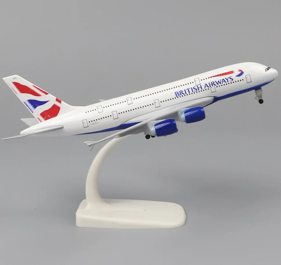 20cm British Airways A380 Model Plane scale 1:400 Simulation Plane ...