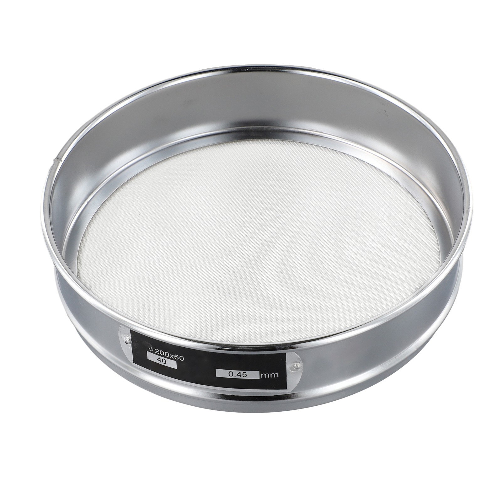 20cm Chrome Mesh Sieve Sample Inspection Medicine Test Sieve 40 Mesh ...