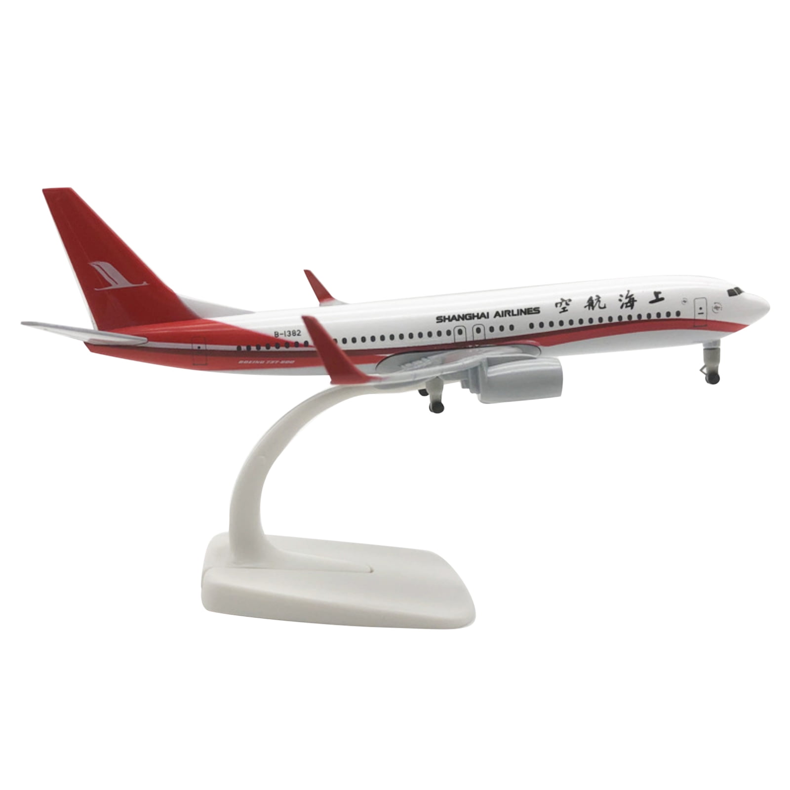 20cm Diecast Alloy 1/350 Scale Shanghai Airlines B737 Aircraft Model ...