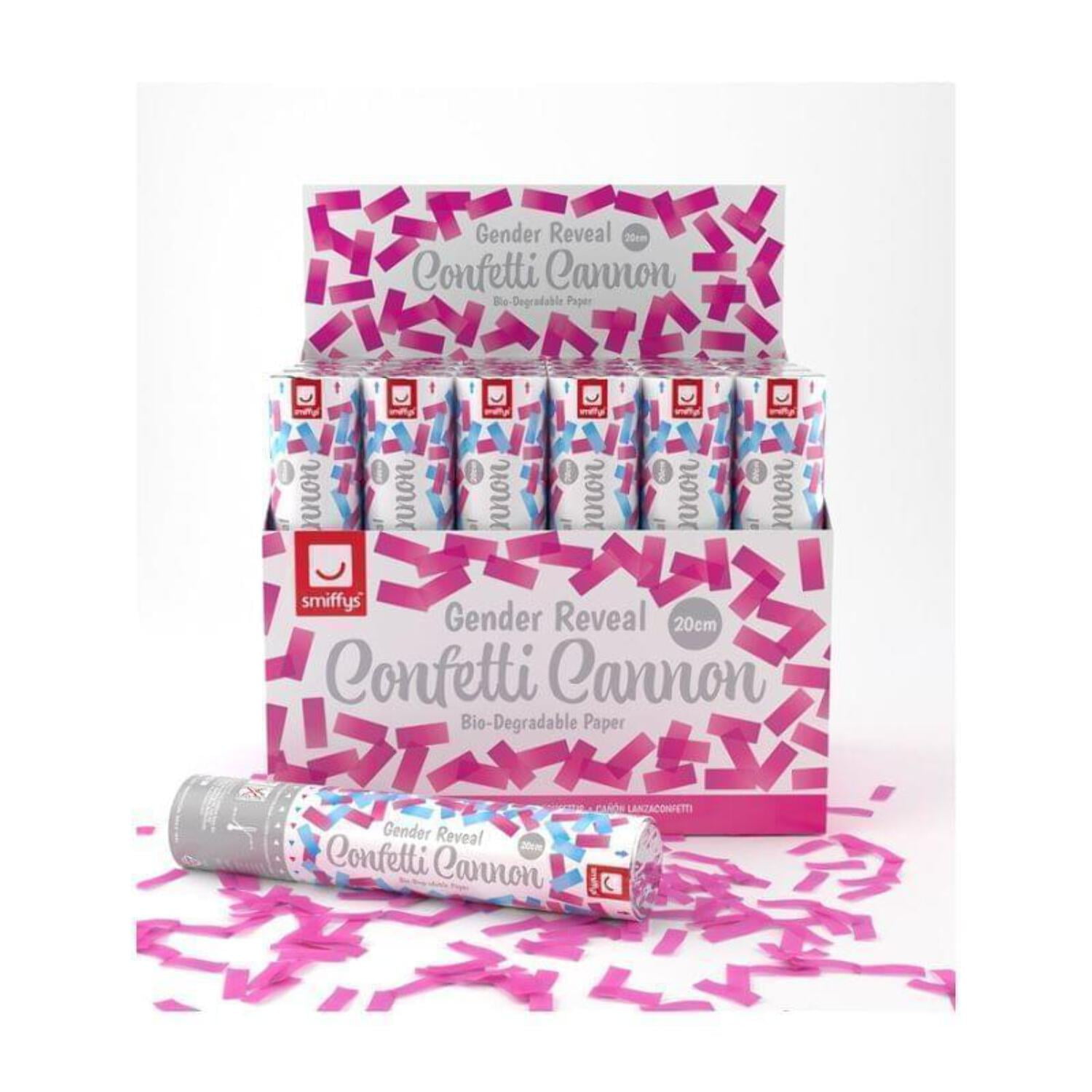 20cm Gender Reveal Confetti Cannon, Pink - Walmart.com