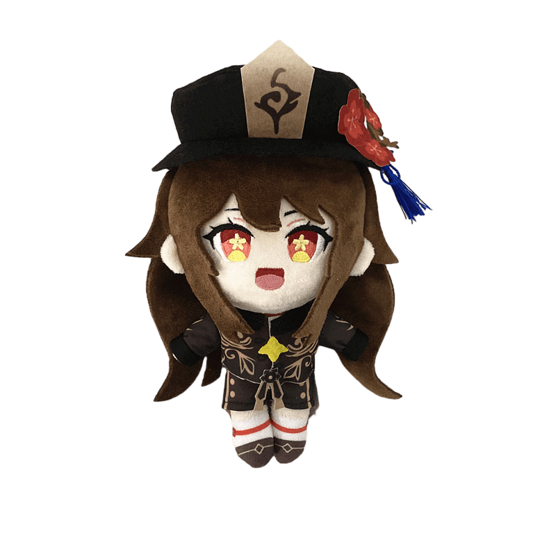 20cm Genshin Impact Plush Pendant Doll Toy Zhong Li Xiao Hu Tao Klee ...