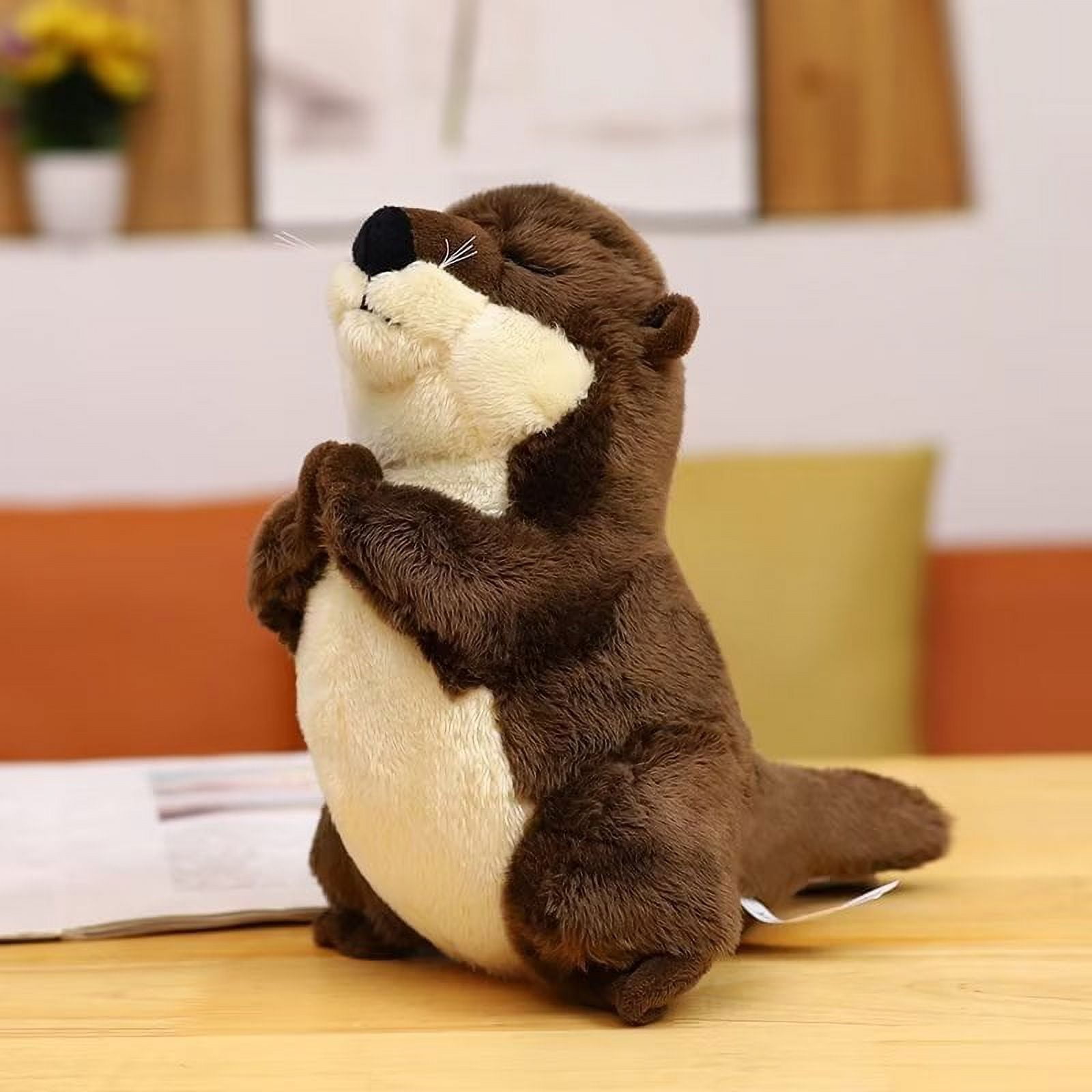 20cm Length Kids Otter Plush Toy Cute Sea Otter Stuffed Animal Cartoon Doll Bedtime Friend For ...