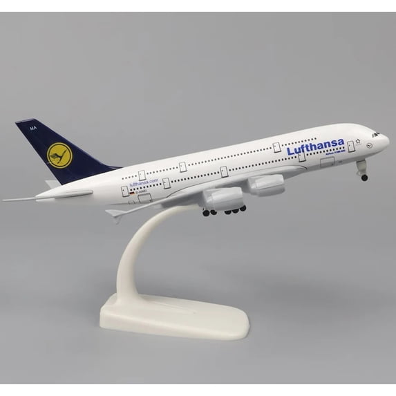 20cm Lufthansa A380 Airplane Model Miniature Plane Alloy Metal A380 ...