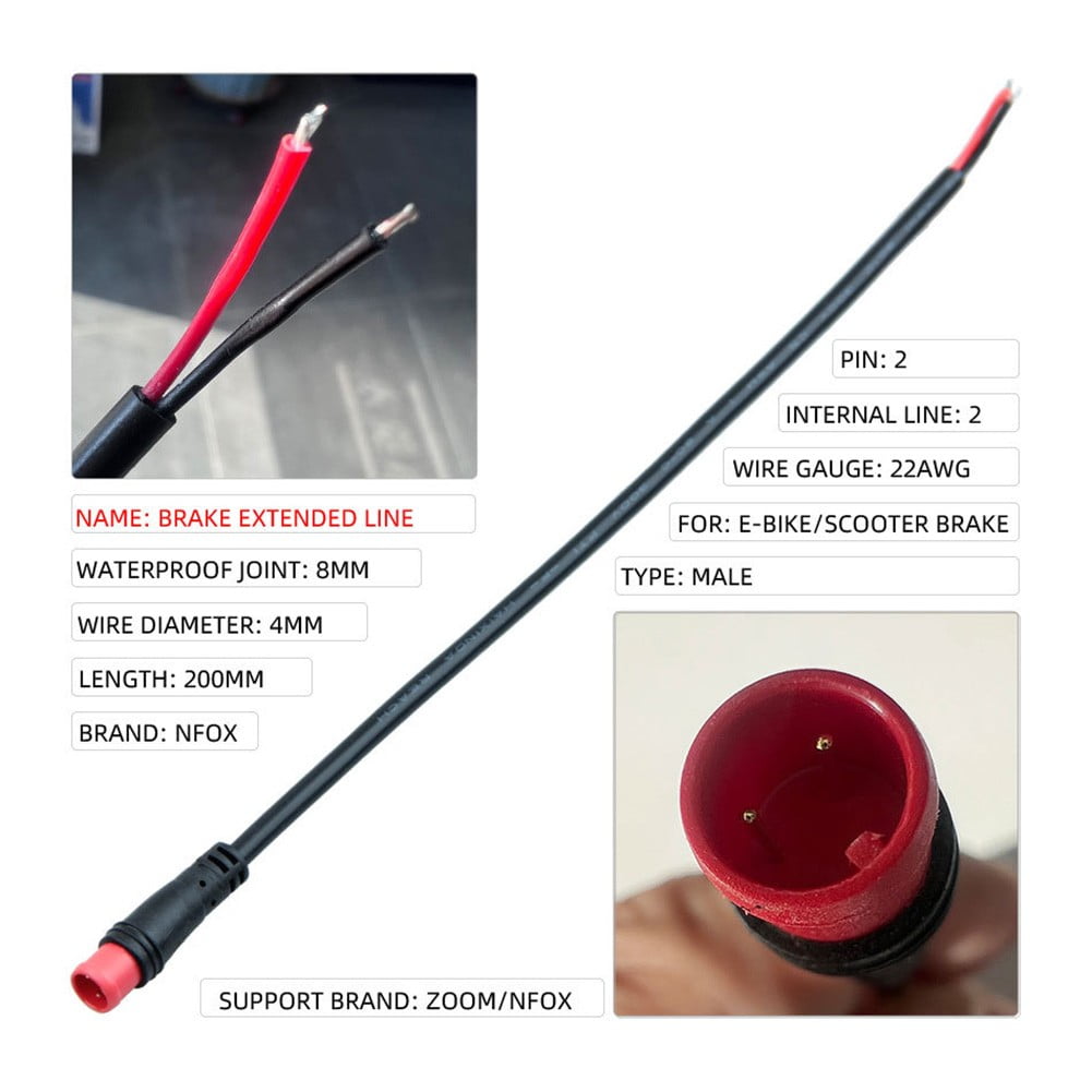 20cm M6 2/3/4/5/6 Pin Male Female Julet Electric Bike Display Connector ...