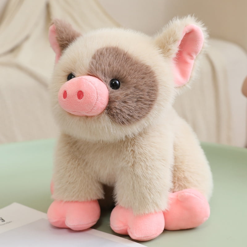 20cm Mini Piglet Plush Toy White Teacup Pig Stuffed Farm Animal Piggy Soft Dolls Birthday ...