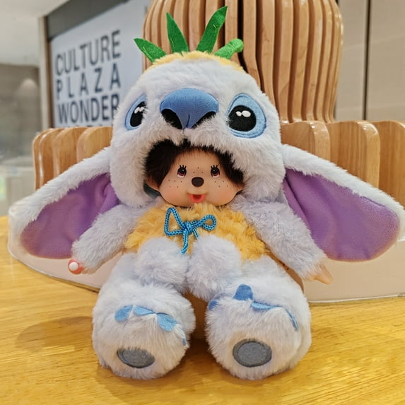 20cm Monchhichi Animal Transform Plush Toys | Stitch & Rabbit Character ...