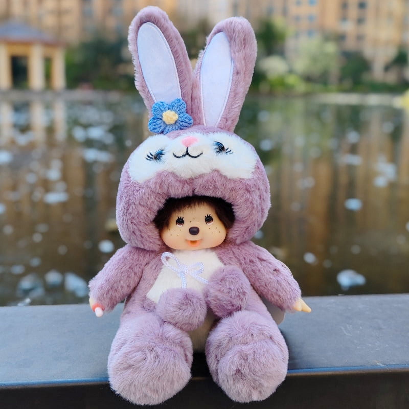 20cm Monchhichi Animal Transform Plush Toys | Stitch & Rabbit Character ...