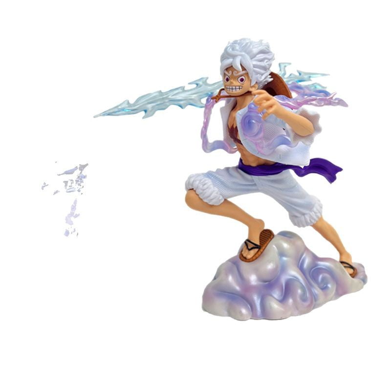 20cm One Piece Sun God Nica Luffy Action Figure Anime Stepping On The ...