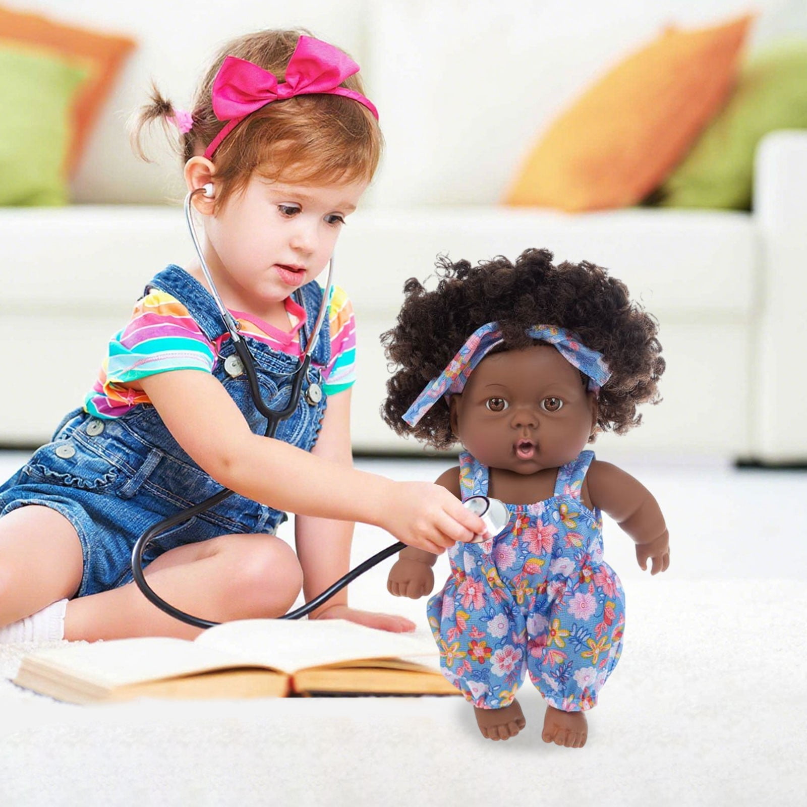 20cm Realistic Reborn Vinyl Elastomer Doll – Soft Soothing Pajama ...