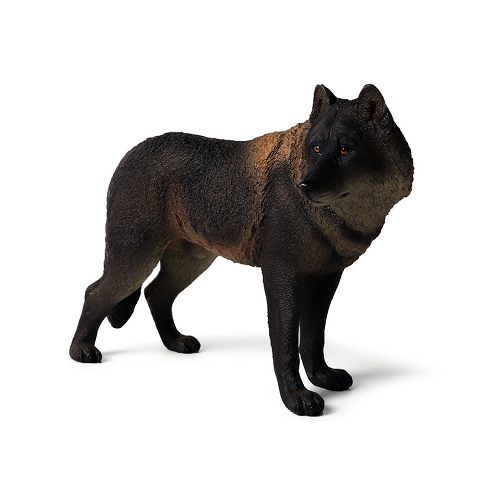 20cm Simulation Wolf Animal Model PVC Statue Educational Kids Toy Home ...