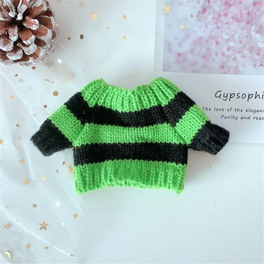 20cm Soft Animal Dolls Sweaters Clothes Cartoon Parttern Mini Yellow ...