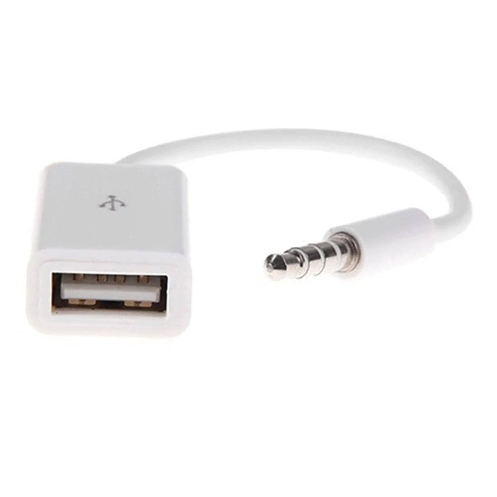 20cm USB Female to 3.5mm OTG Male Audio Jack Car AUX Adapter Cable ...
