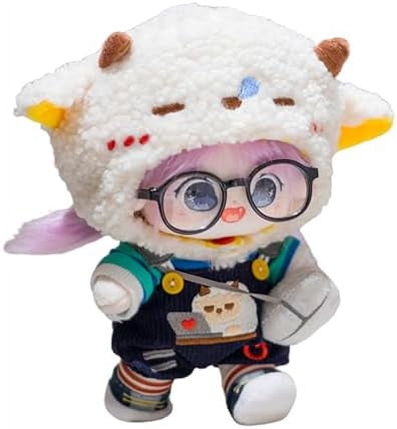20cm plush doll, cute soft stuffed dress up doll with skeleton, kawaii ...