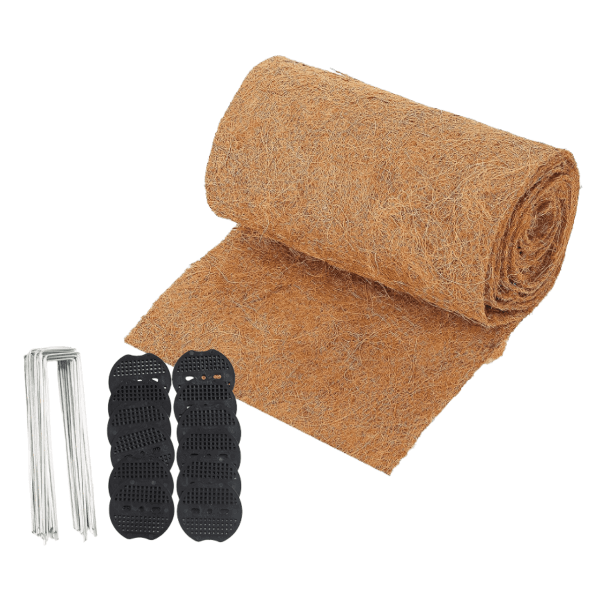 20cm x 3m Natural Mulch Roll for Landscaping Coconut Fiber Mulch Mat ...