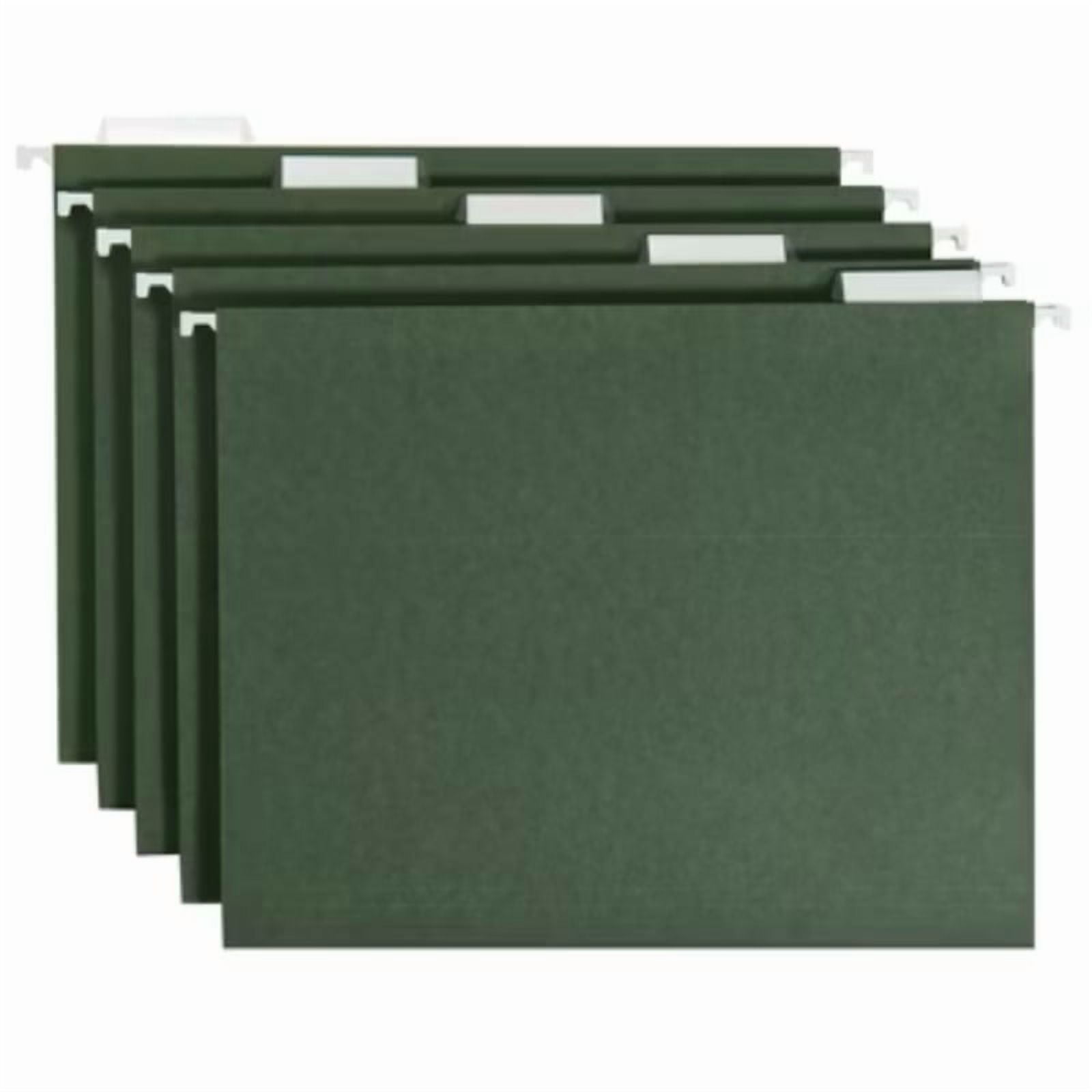20ct Hanging File Folders Letter Size Green - Paperboard Core, File ...