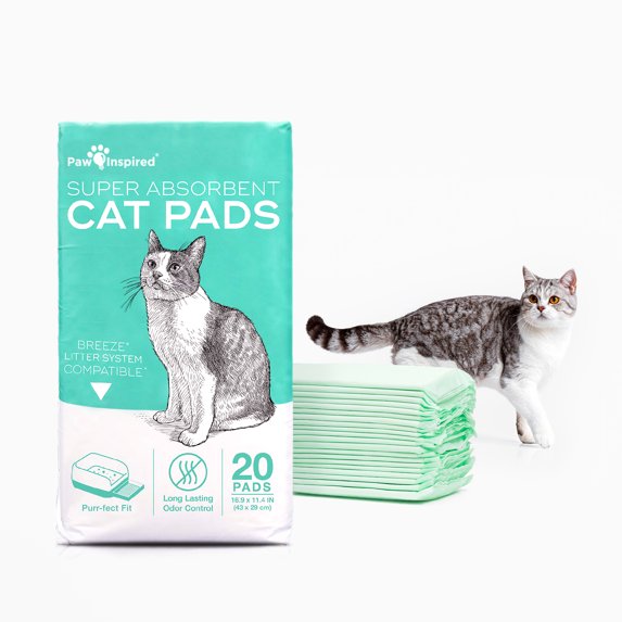 Paw Inspired 20ct Cat Pads | Refills for Tidy Cats Breeze System | Pee ...